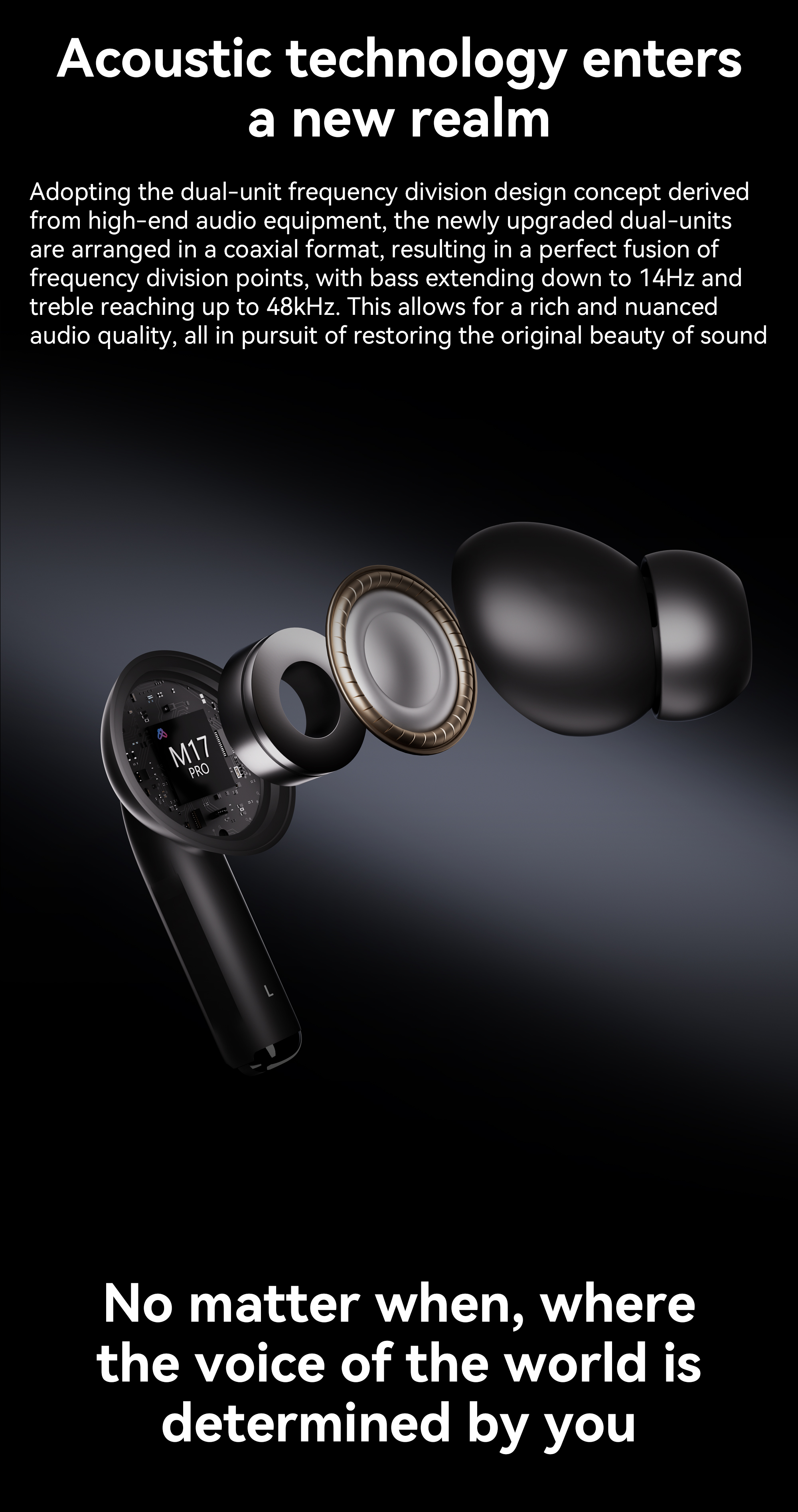 Amgras Eternity Ⅳ Major Smart Screen earphone Bluetooth Wireless Earbud ...