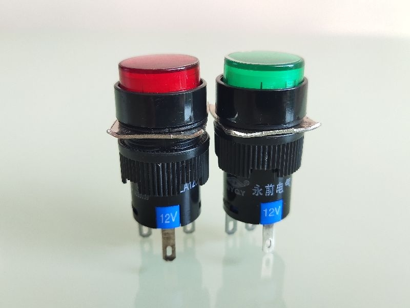 PUSH BUTTON SWITCH LED LIGHT 12V LATCH AND NON LATCH MOMENTARY 5PIN ...