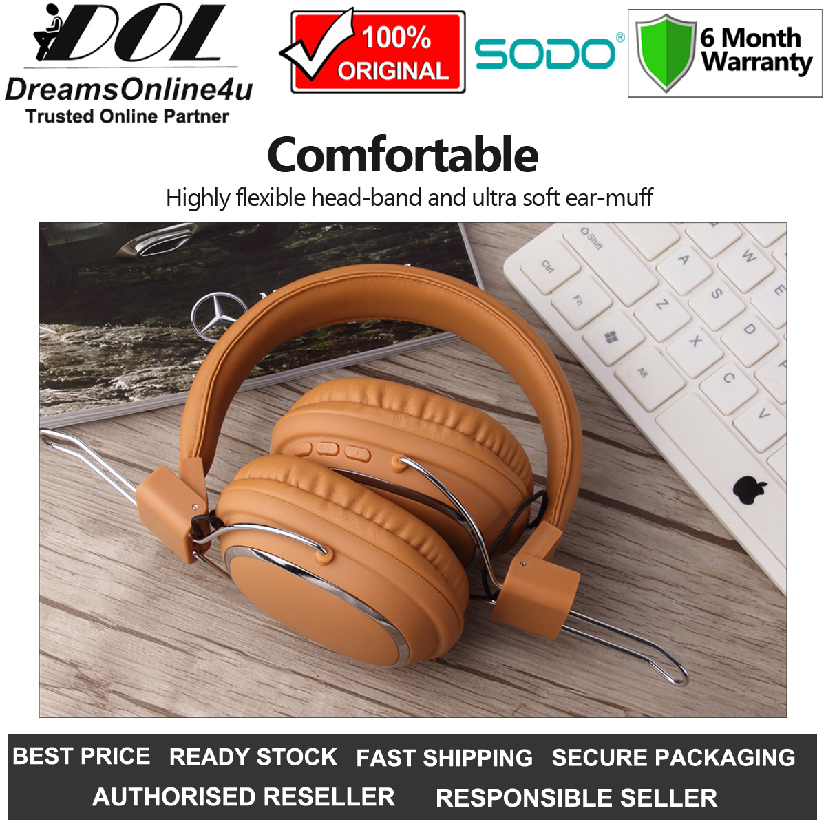 SODO SD-1004 Powerful Bass Crystal Clear Vocal Bluetooth 5 Wired ...