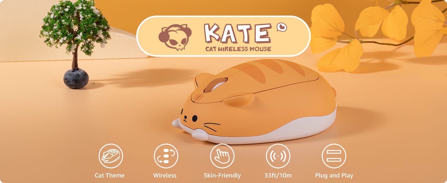 # Akko [Cat/Capybara] Theme Wireless Mouse # [GRAY / PINK / ORANGE ...