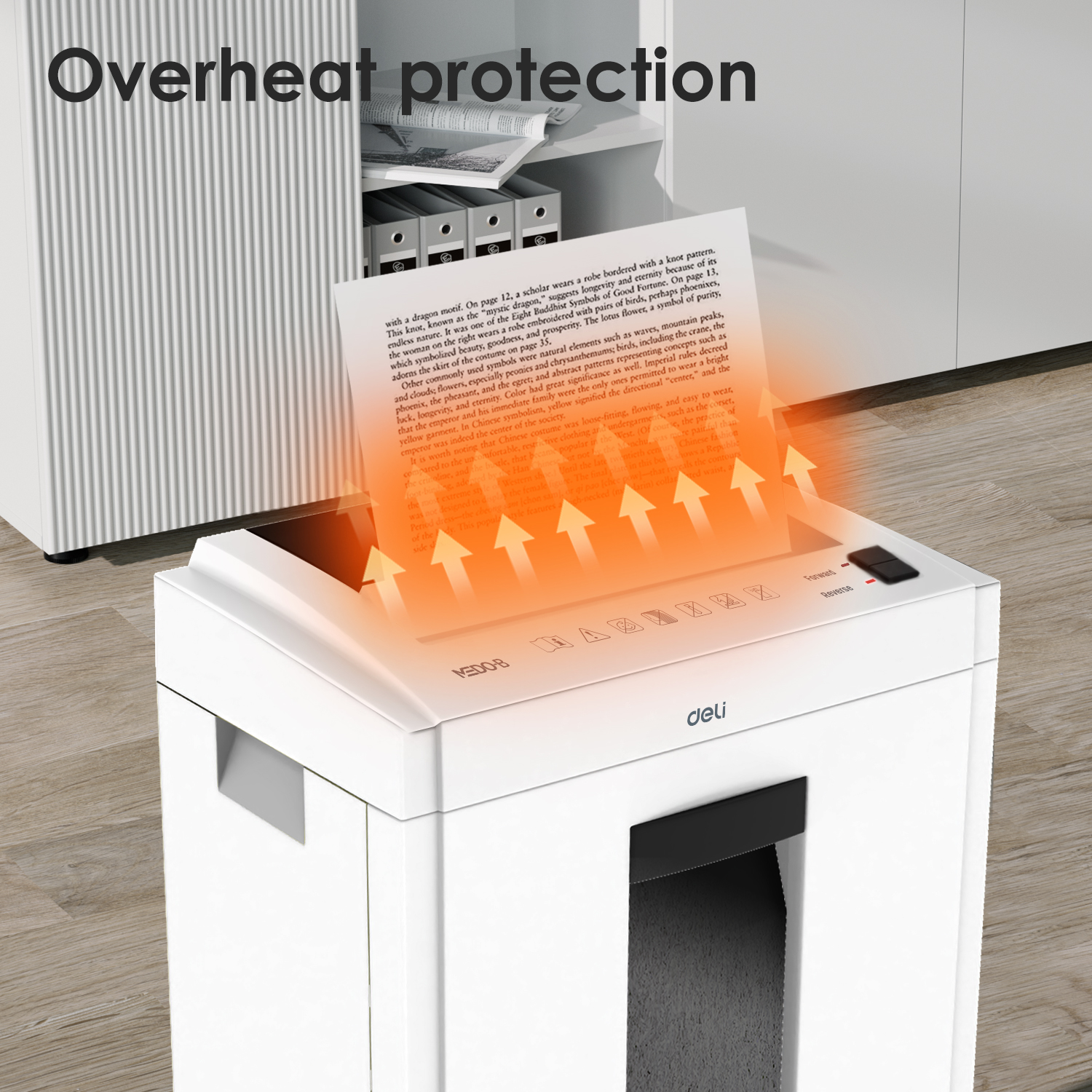 Deli Automatic Paper Shredder Machine Heavy Duty Office Supplies ET053 ...