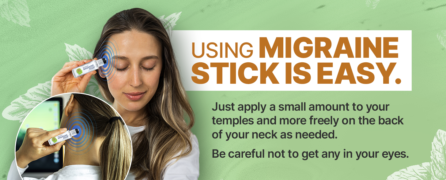 Migrastil Migraine Stick from Natural Migraine Roll-on. Made in The USA ...