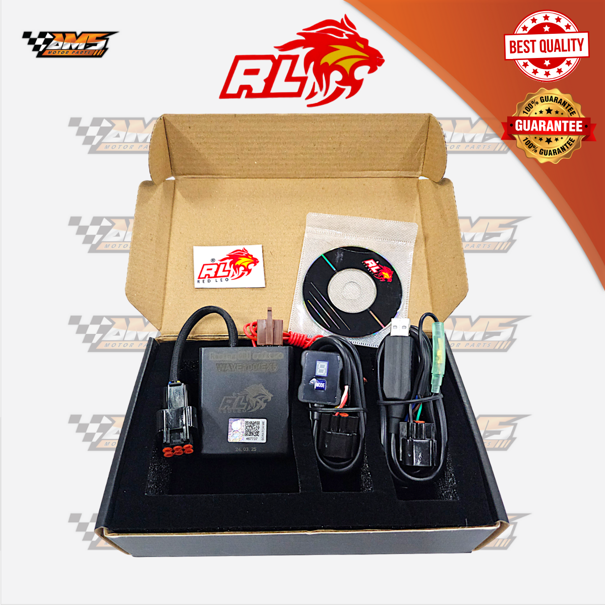 EX5/W100 RED LEO RACING CDI (8 MAP) WITH BUTTON MODE | Shopee Malaysia