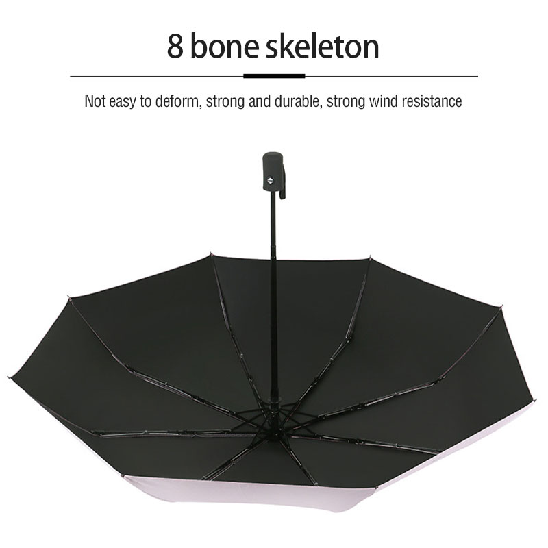 24 Bone Umbrella Black Glue Fully Automatic Business Thick Durable Keel ...