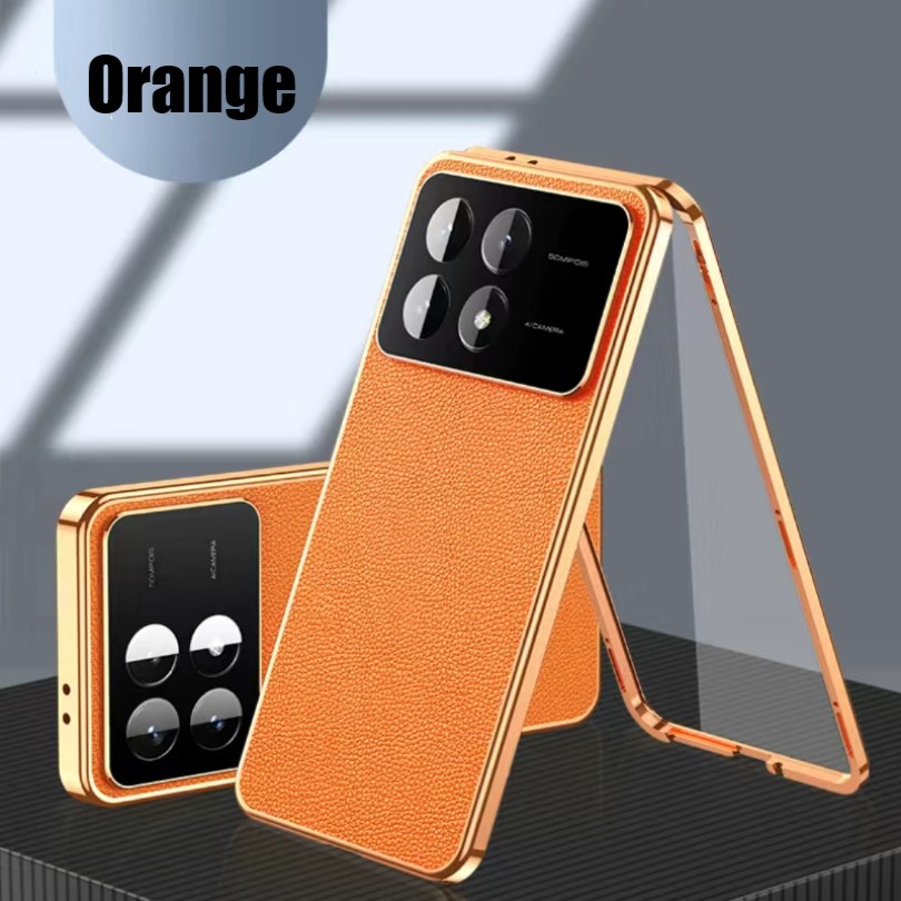 Poco F6 / F6 Pro 5G Premium Magnetic Case Double Side Tempered Glass ...