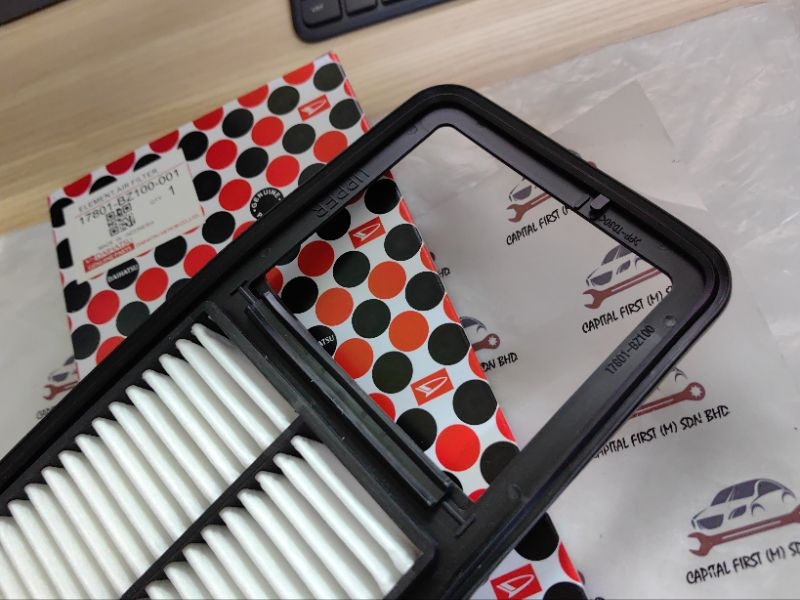 GENUINE PERODUA AXIA OLD MODEL AIR FILTER 17801-BZ100(2014-2017 ...