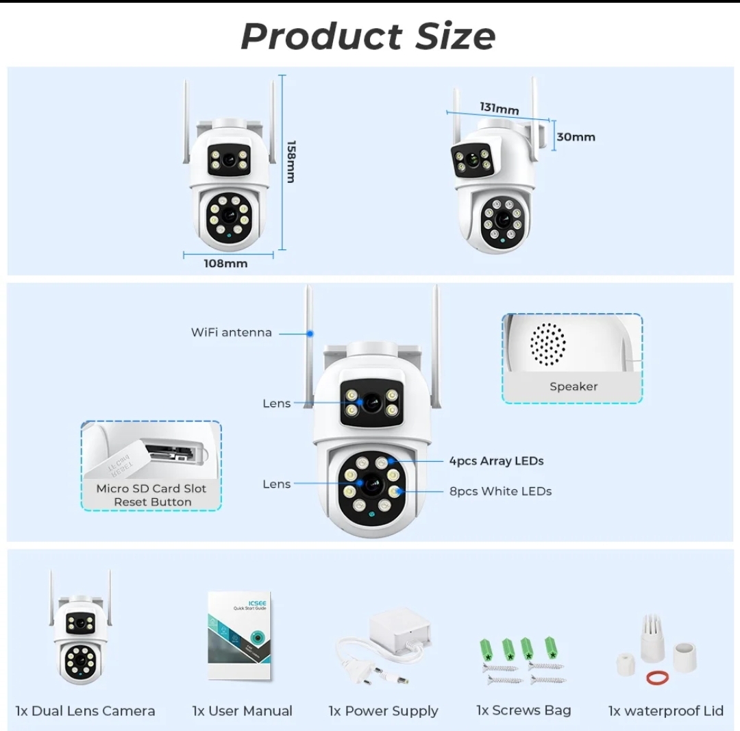 [NEW ARRIVAL] Carecam Pro 4MP 2K Dual Lens / Double Screens ...