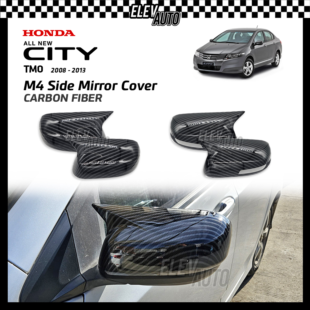 Honda City TMO 2008-2013 CARBON FIBER M4 Design Side Mirror Cover ...