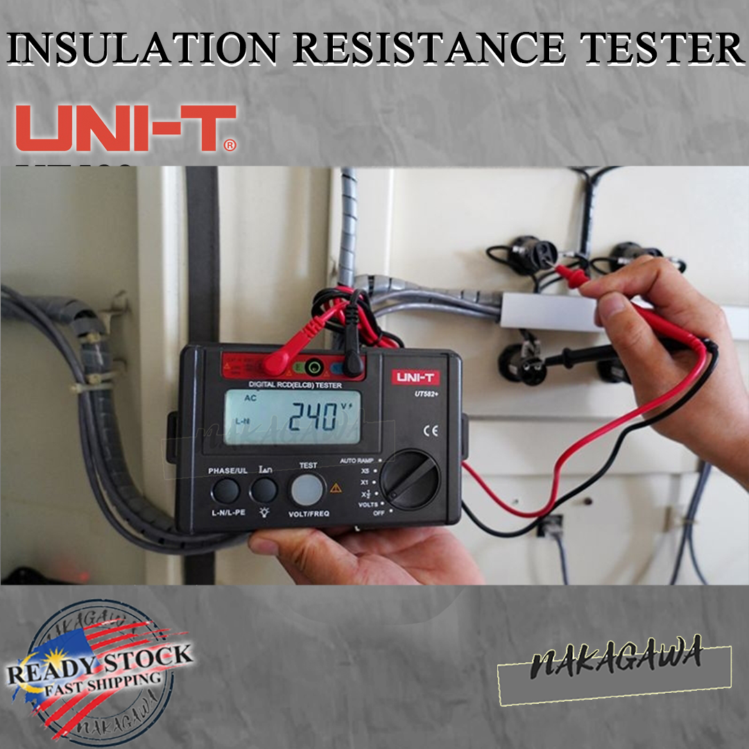 UNI-T UT582+ DIGITAL RCD TESTER ELCB TESTER AUTO RAMP LEAKAGE CIRCUIT ...