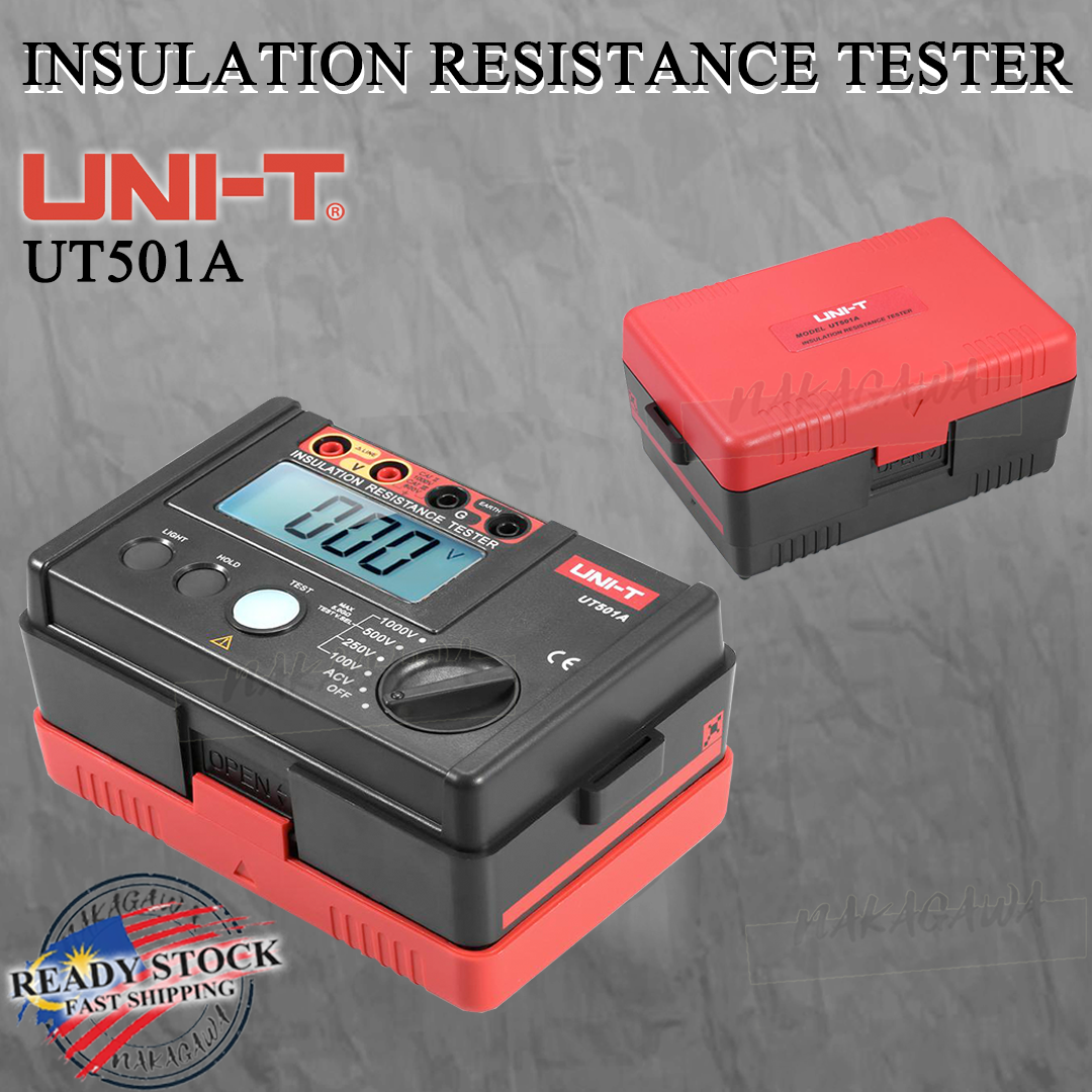 UNI-T UT501A 1000V INSULATION EARTH GROUND RESISTANCE METER AUTO RANGE ...