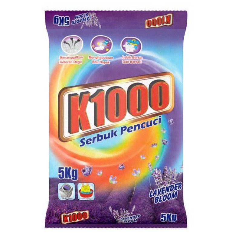 K1000 Detergent Powder 5kg | Shopee Malaysia