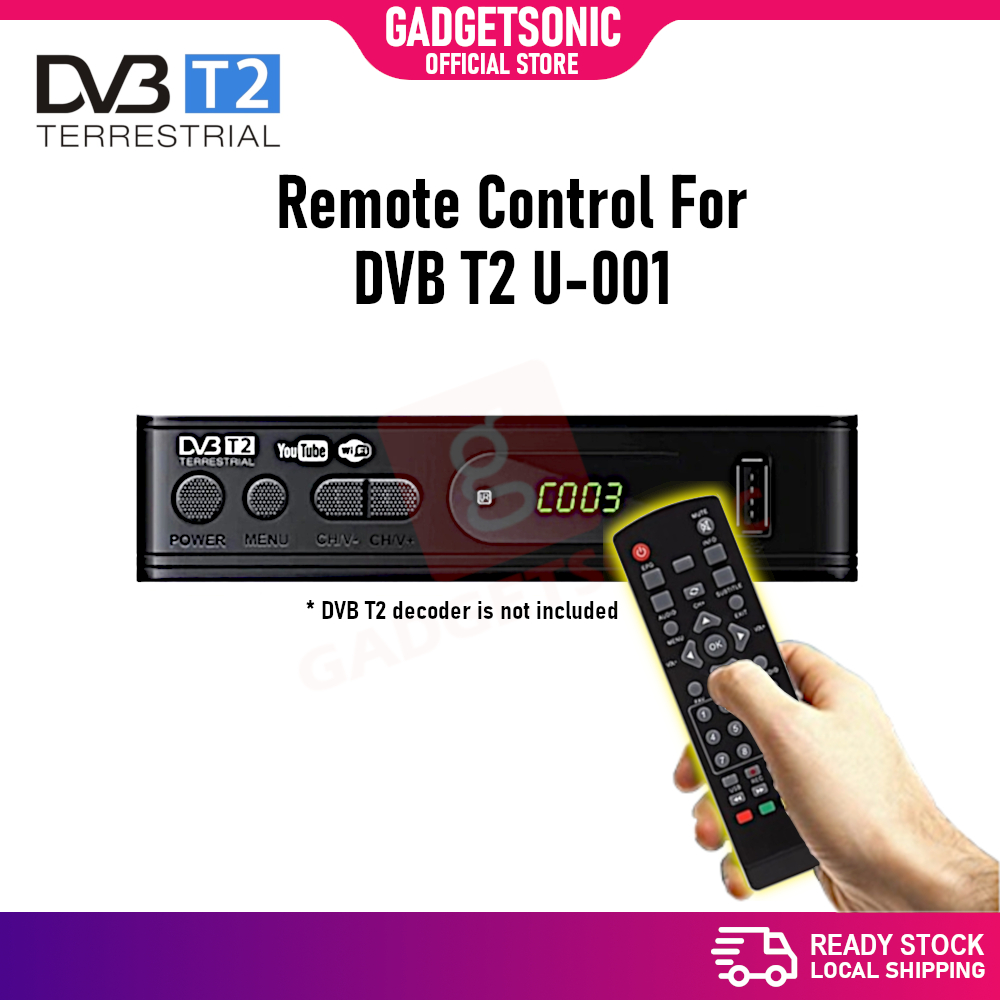 DVB T2 Remote Control DVBT2 DVB-T HD DTV Digital TV Receiver UHF Tuner ...