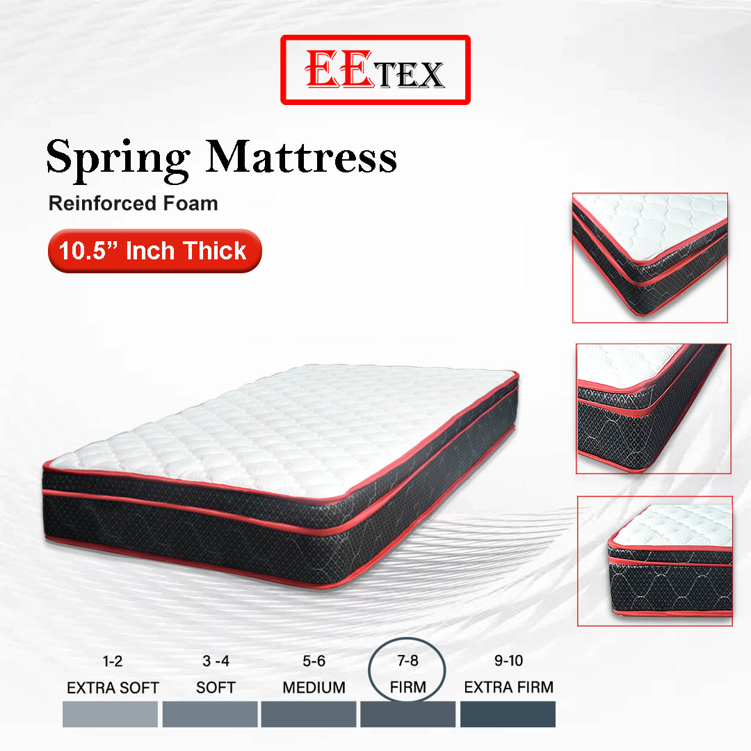 EE TEX 10.5" Inch Queen King Single Super Single Size Mattress Quality ...