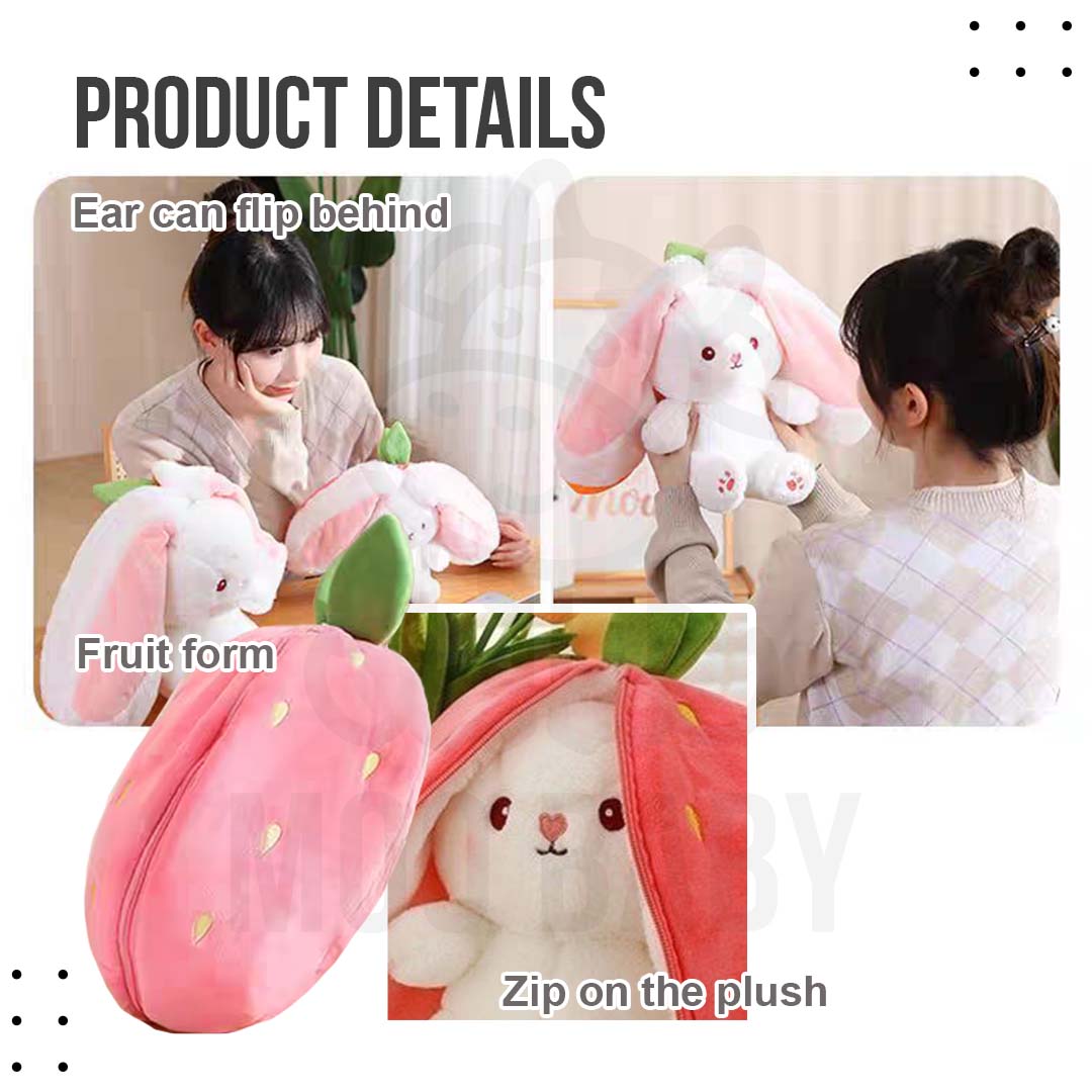 Moo Baby Boneka Anak Patung Comel 2in1 Rabbit Plush Toy Rabbit Plushie ...