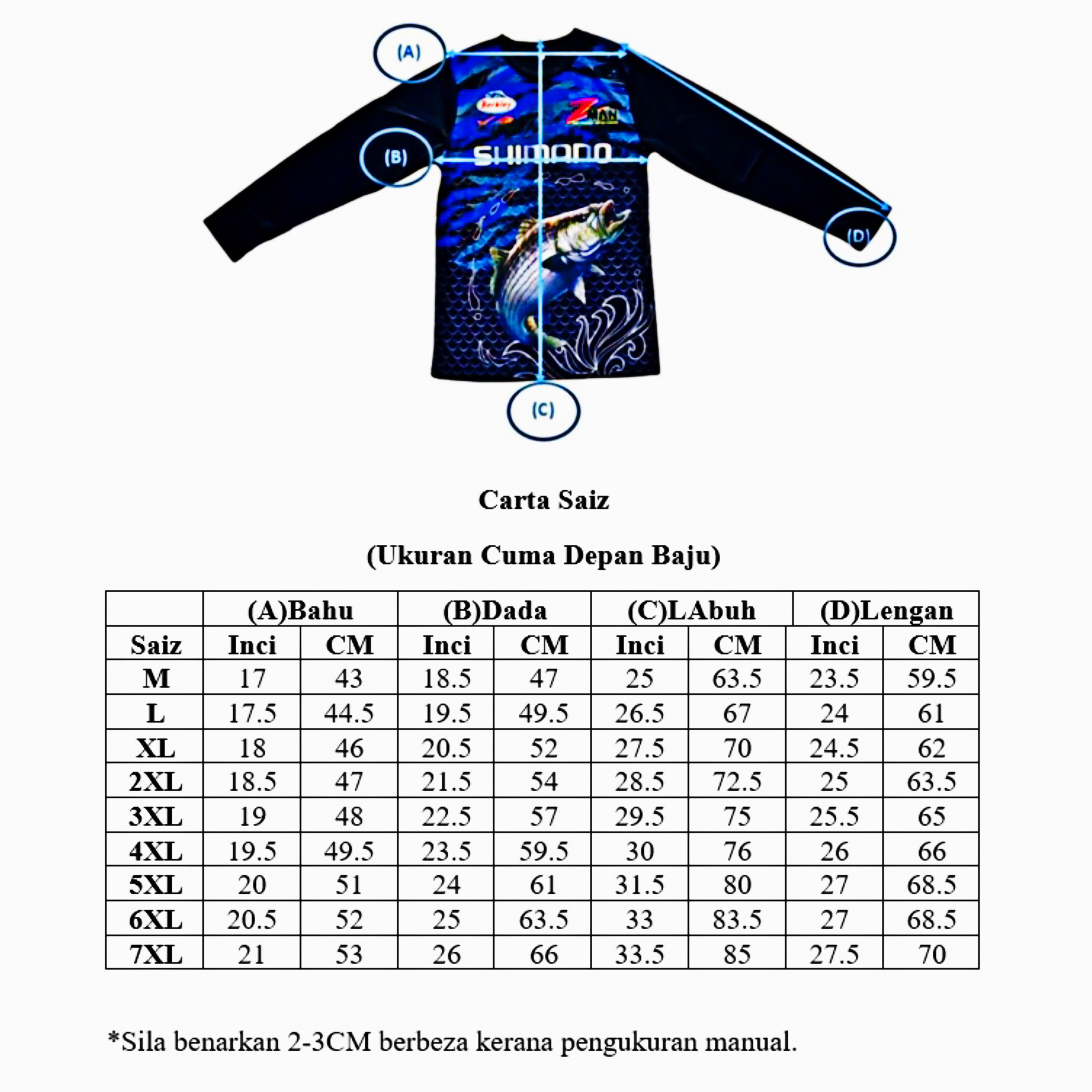 JERSIKU Baju Mancing Pancing Lengan Panjang Topeng Muka Jersey ...