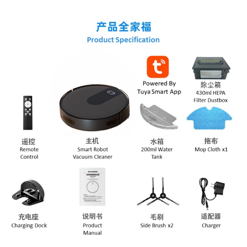 ON10 JK-F6 Robot Vacuum Cleaner Vacuum Robot Vacuum Cleaner And Mop ...