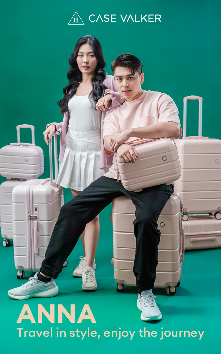 Case Valker Anna PC + ABS Hard Case Suitcase Luggage TSA Lock (20") Beg ...