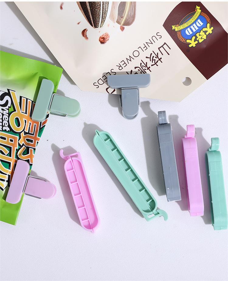 12 Pieces Food Clips, Plastic Food Bag Clips Reusable Bag Clips for ...
