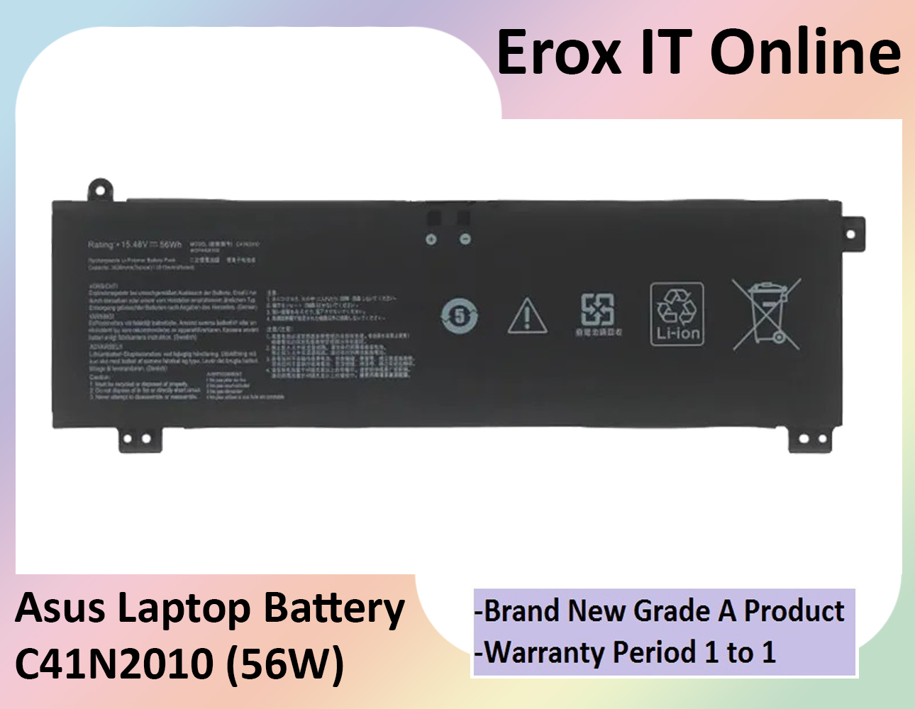 Asus C41N2010 4ICP4/63/103 Rog STRIX G15 G513 G513IC G513IE G513QE TUF ...