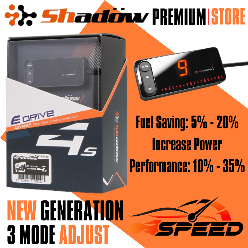Shadow E-Drive 4S Throttle Controller(2A)-Mazda/Subaru/Toyota/Perodua Axia,Bezza,Myvi/Isuzu Dmax ...
