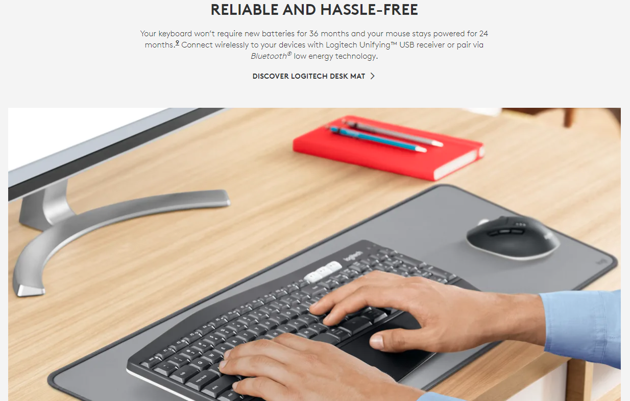 LOGITECH MK850 PERFORMANCE COMBO SET KEYBOARD & MOUSE WITH COMFORT ...