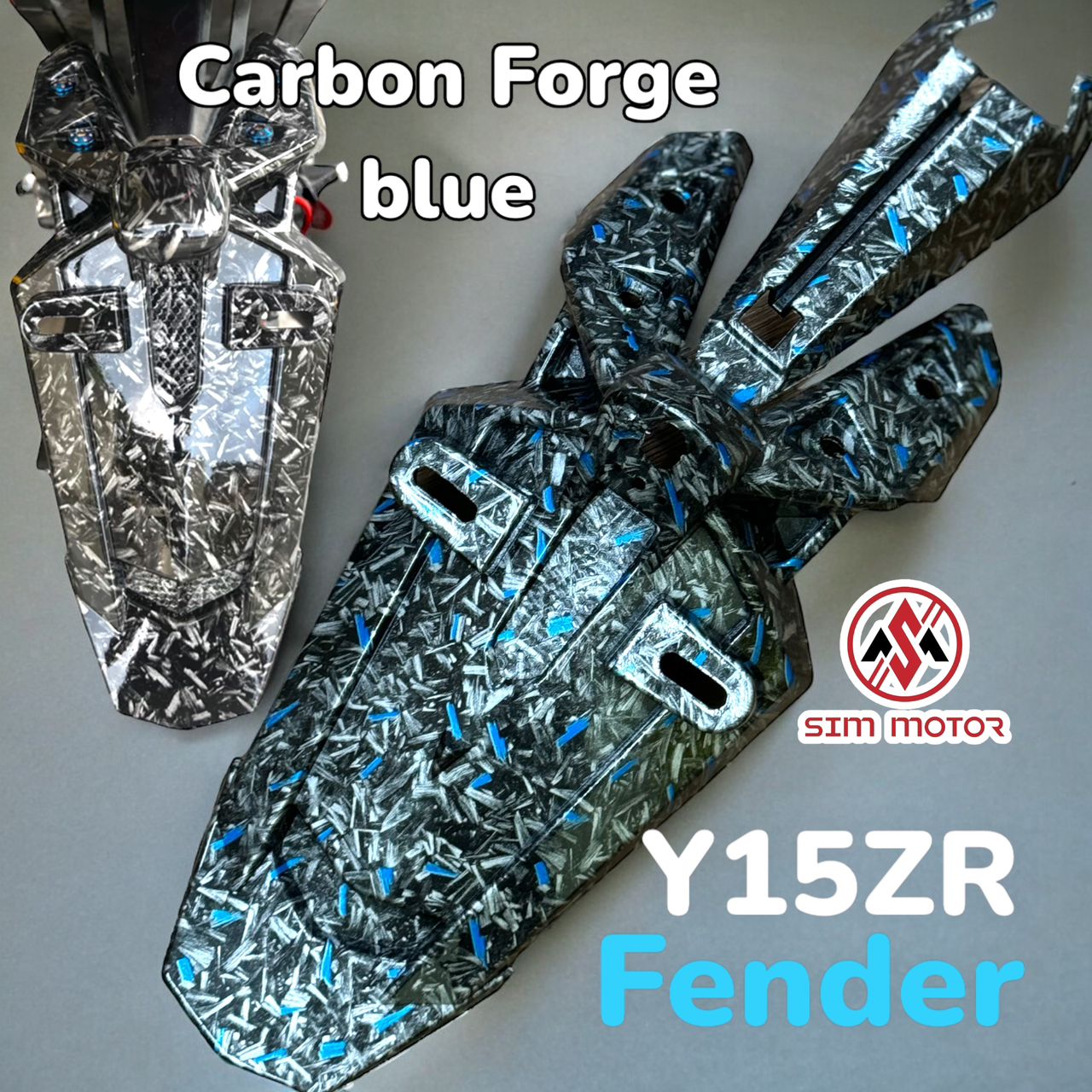 Y15ZR 3 IN 1 Fender Mudguard Ekor Carbon Forge Design Rear Magat CARBON ...