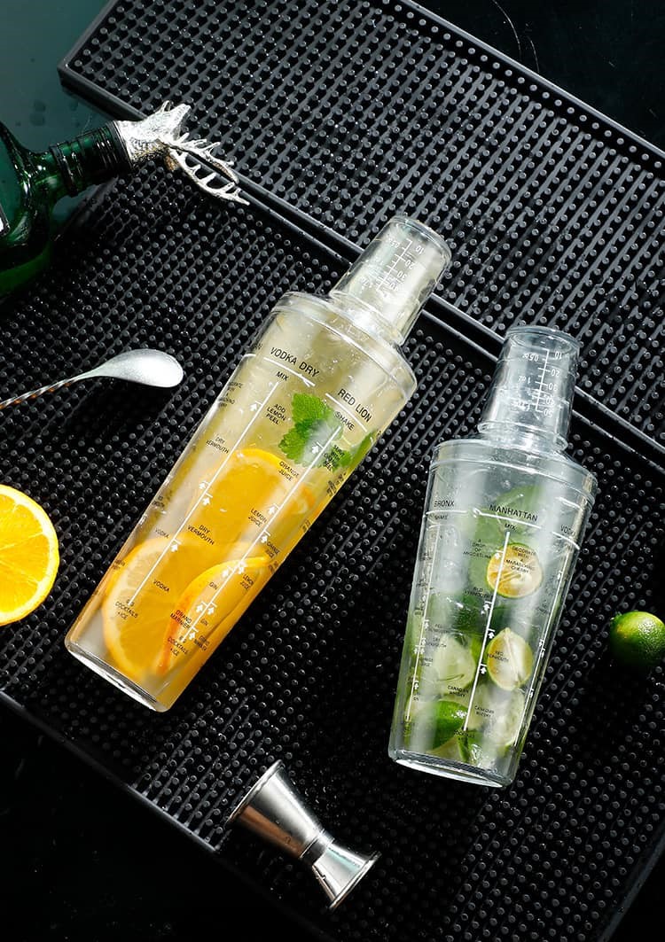 530ml/700ml PC Boston Shaker Cocktail Mocktail Mixer Cup Bubble Milk ...