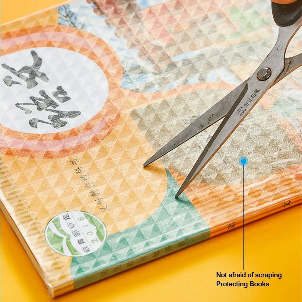 Book Covers 10 Sheets Transparent Self Adhesive Film Book Cover 3 Size ...