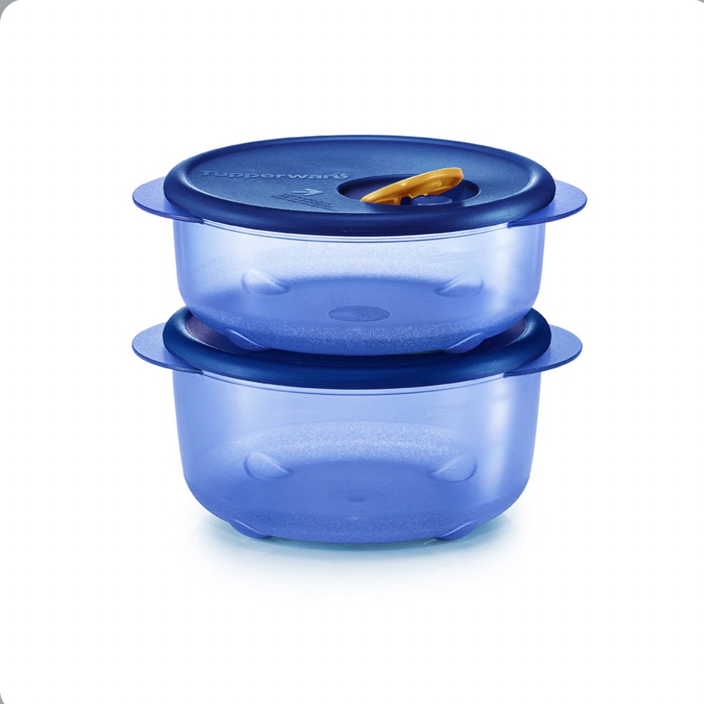 Tupperware Rock N Serve Round Set 600ml & 800ml (Microwaveable ...