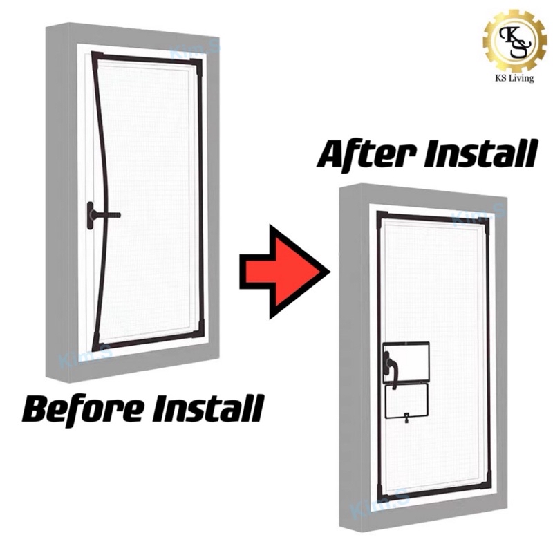 Kim.S DIY Frame Mosquito Netting Black Frame Mosquito Netting ...