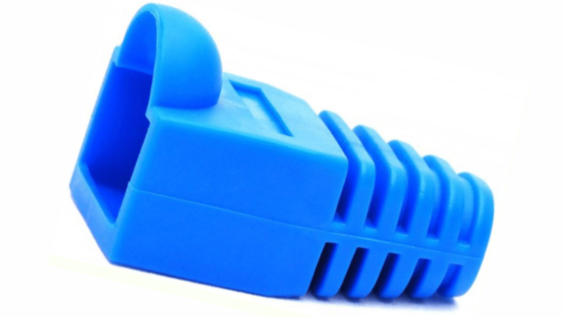 Blue Rubber Boots RJ45 LAN Network Internet Cat5e Cat6 Crystal Plug ...