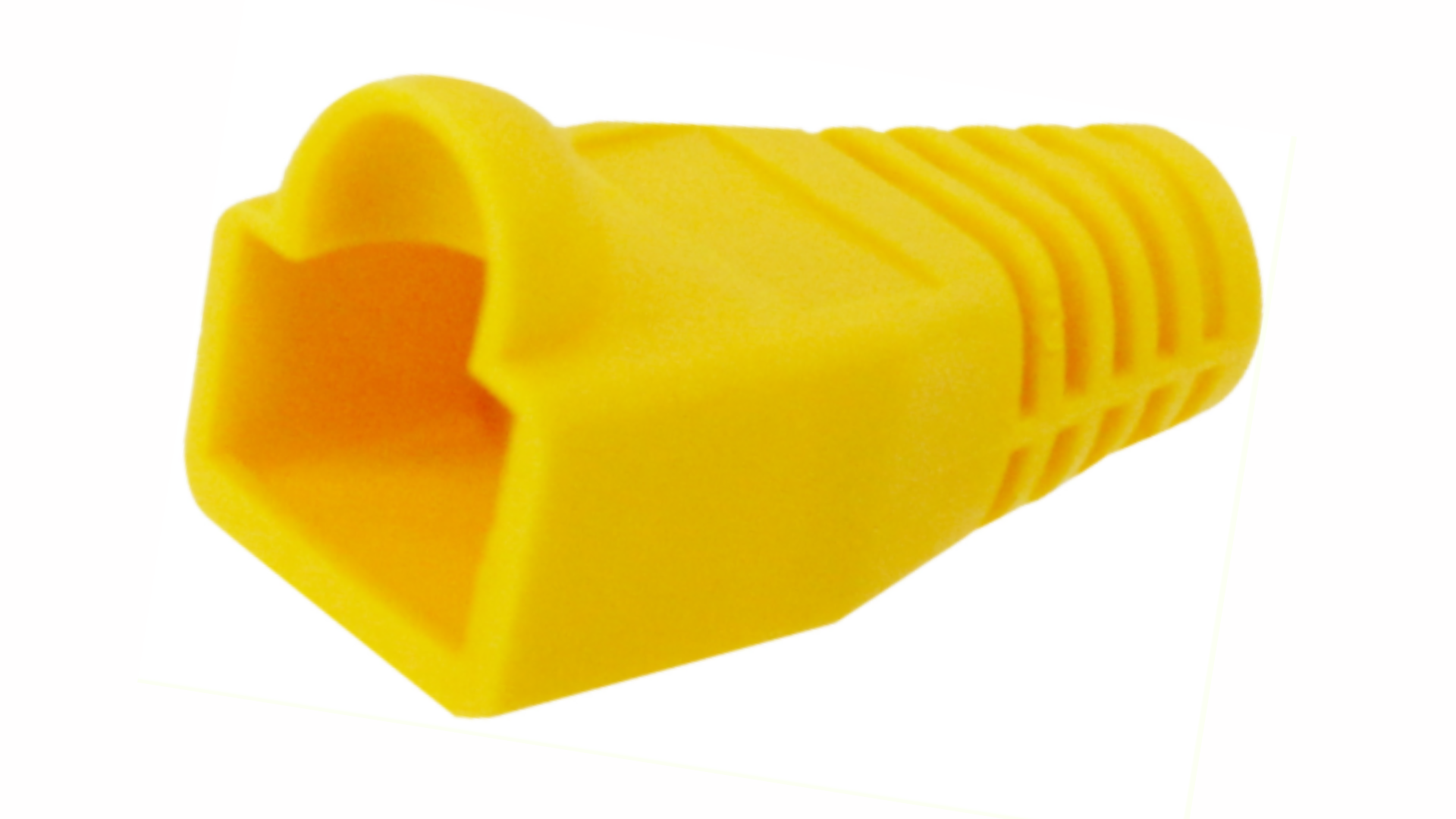 Yellow Rubber Boots RJ45 LAN Network Internet Cat5e Cat6 Crystal Plug ...