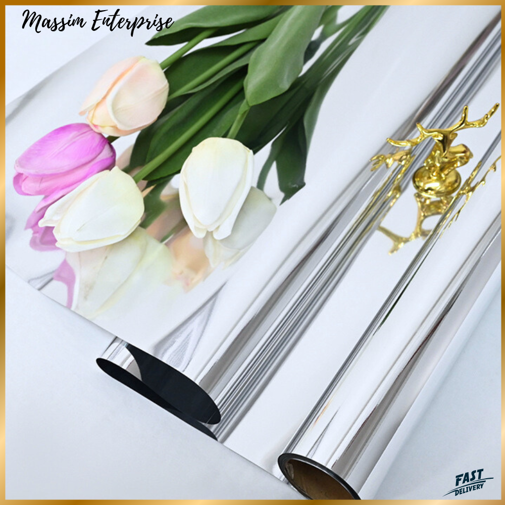 10Pcs Shining Paper Laser Paper Butterfly Paper Mirror Paper Bouquet ...