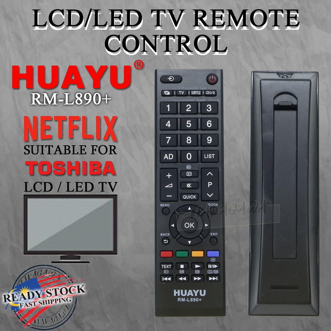 Toshiba Lcd Led Tv Remote Control Replacement Rm L890 Compatible