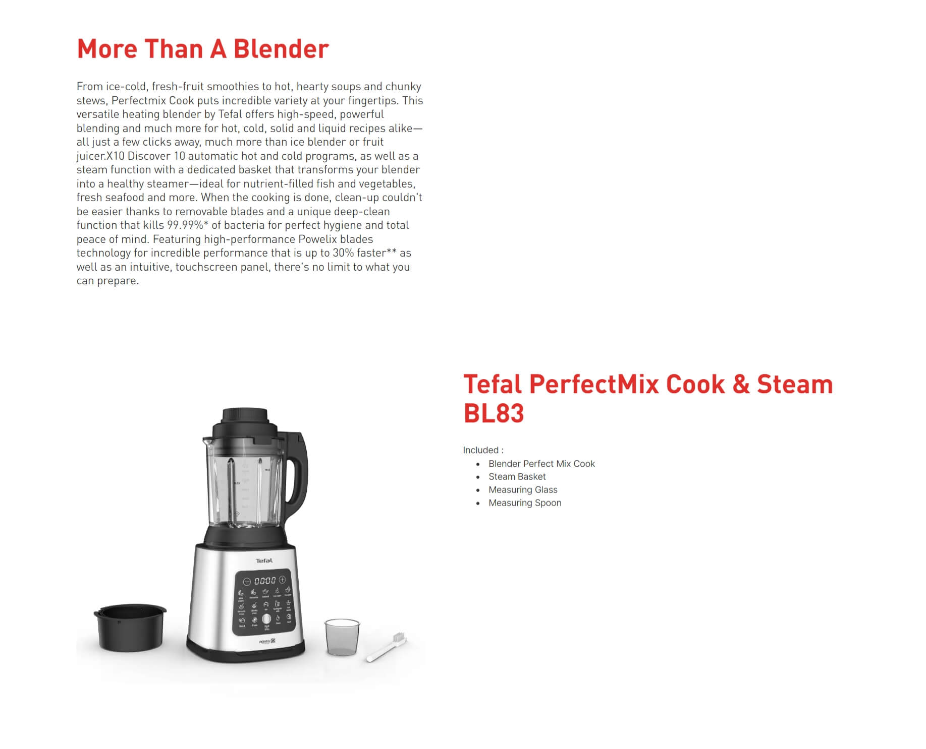 Tefal BL83SD Perfect Mix Cook High Speed Blender 1400W | Shopee Malaysia