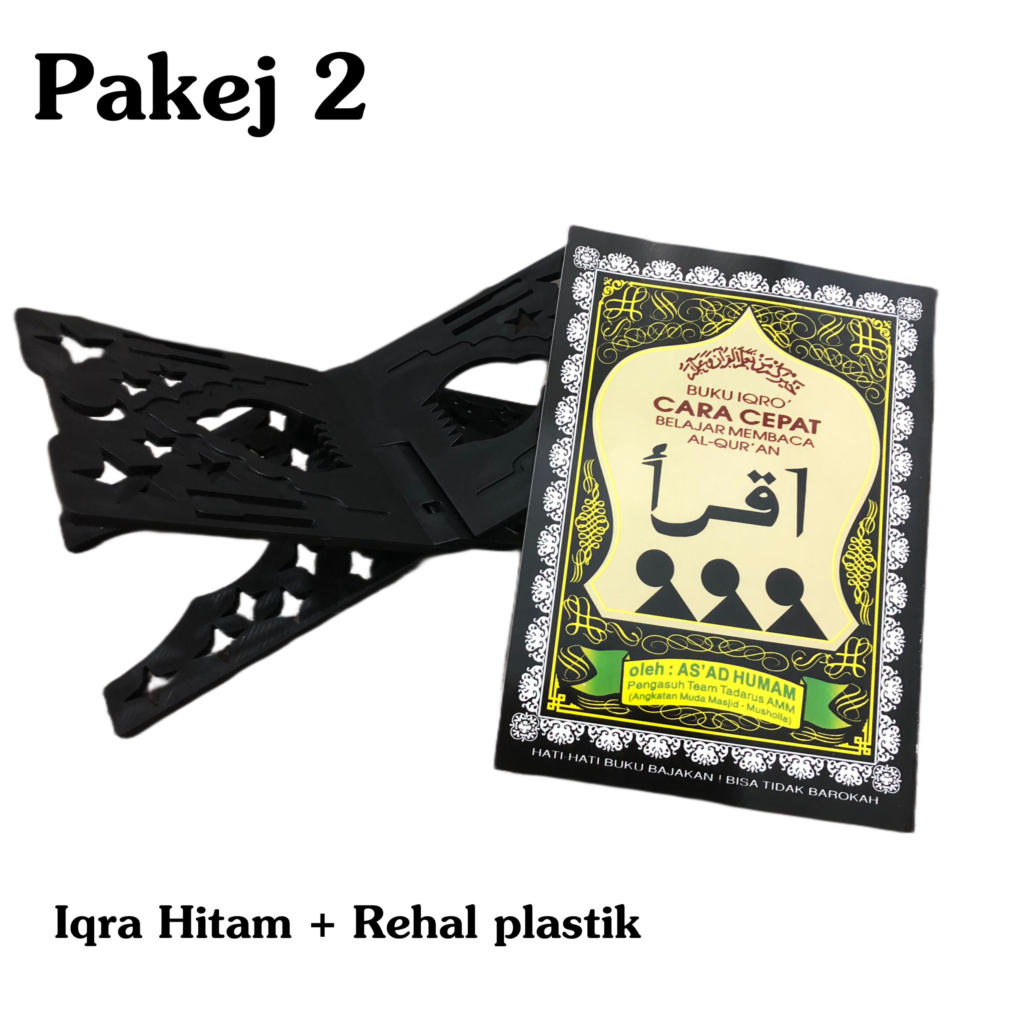 IQRA' HITAM Edisi Lengkap 1-6: Cara Cepat Belajar Membaca Al-Quran ...
