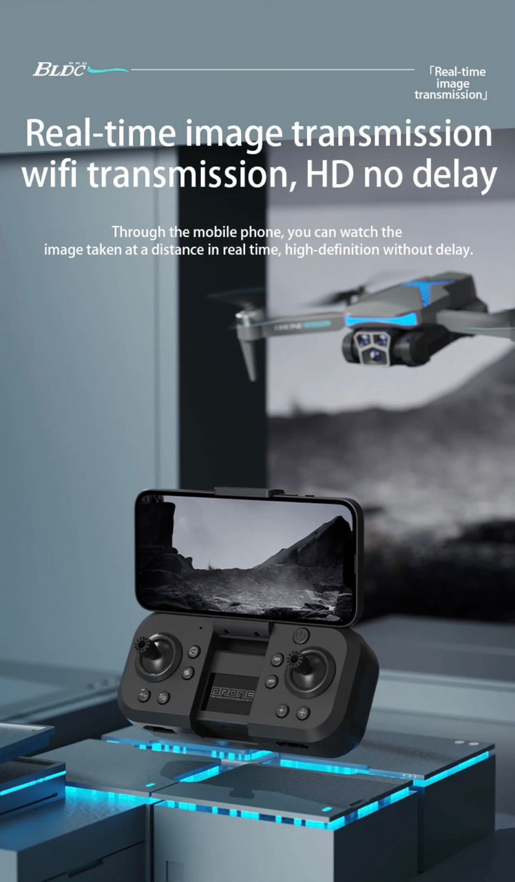 FEO AIR E7 Drone Brushless Motor Optical Flow Obstacle Avoidance Sensor ...
