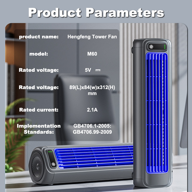 【Malaysia Stock】Ultra Quiet Desktop Mini Tower Fan 3 Speed Turbo ...