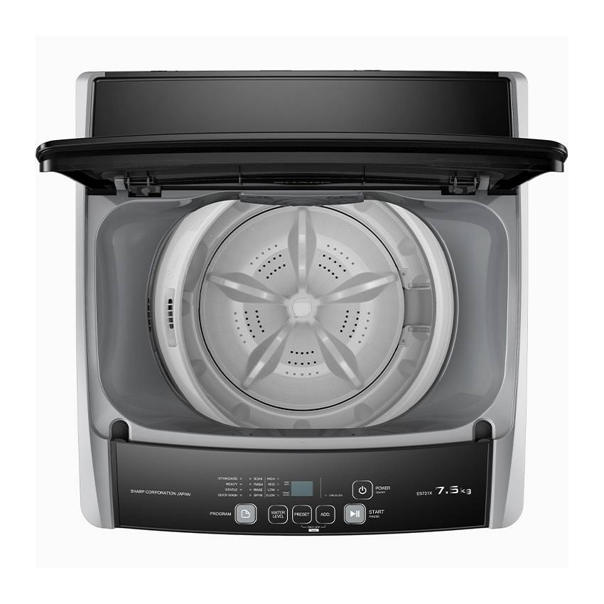 Sharp 7.5KG Washing Machine ESX7021 Glass Door Top Load Washer Fully ...