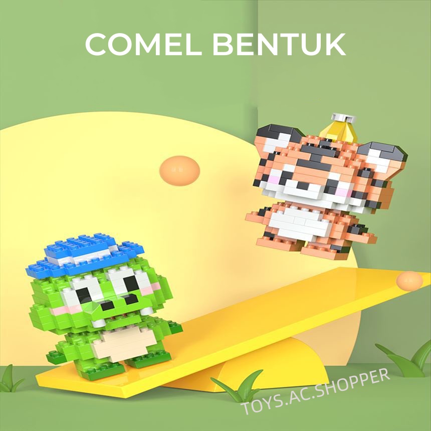 Lele Brother Building Block Nano Bricks Cute Animal design Binatang ...