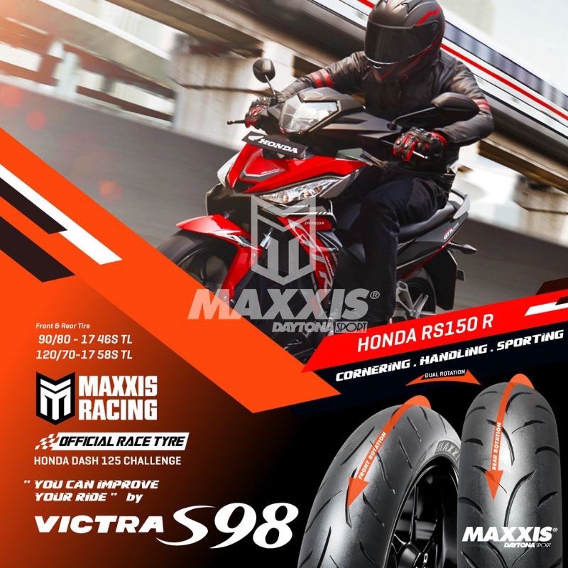 Honda Adv 150/160 Tayar Maxxis Victra S98 Tires 110/80-14 & 130/70-13 ...