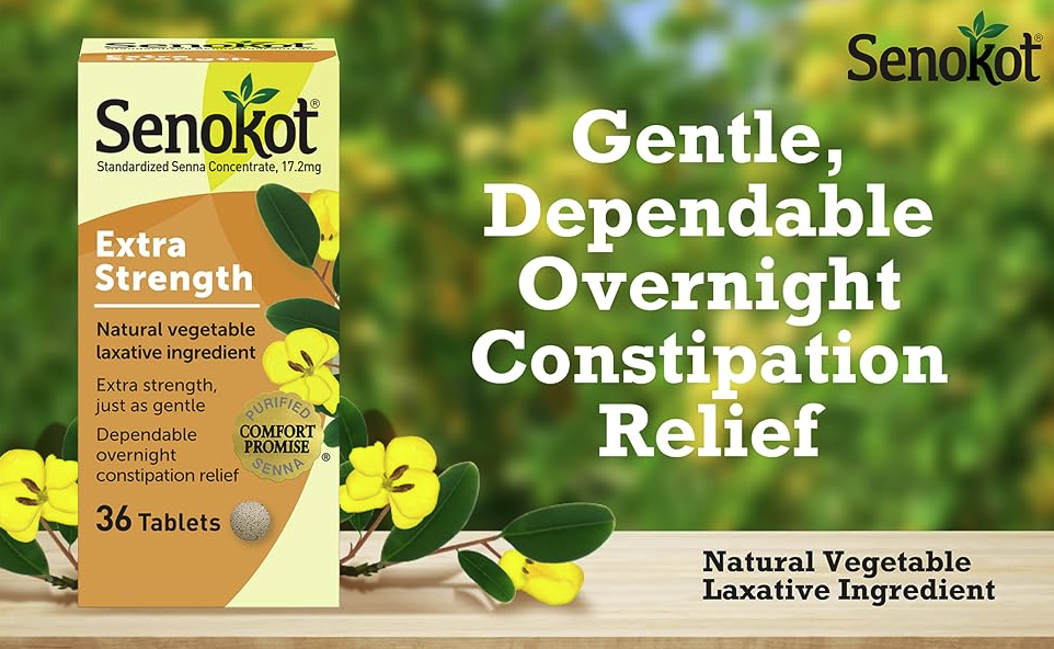 Senokot S Dual Action Natural Vegetable Laxative Ingredient Plus Stool ...