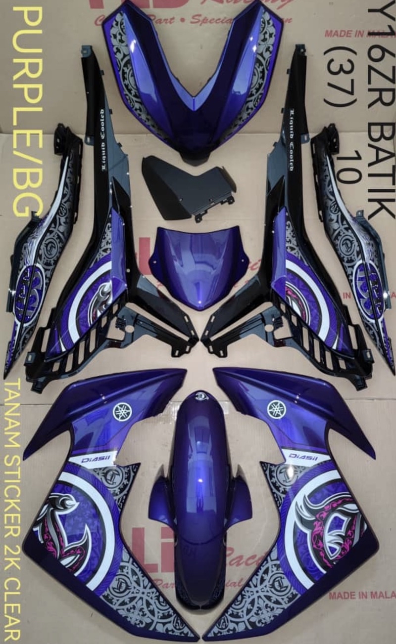 (TANAM) (Y16 v1) Coverset cover set tanam (HLD Racing) yamaha y16 y16zr ...