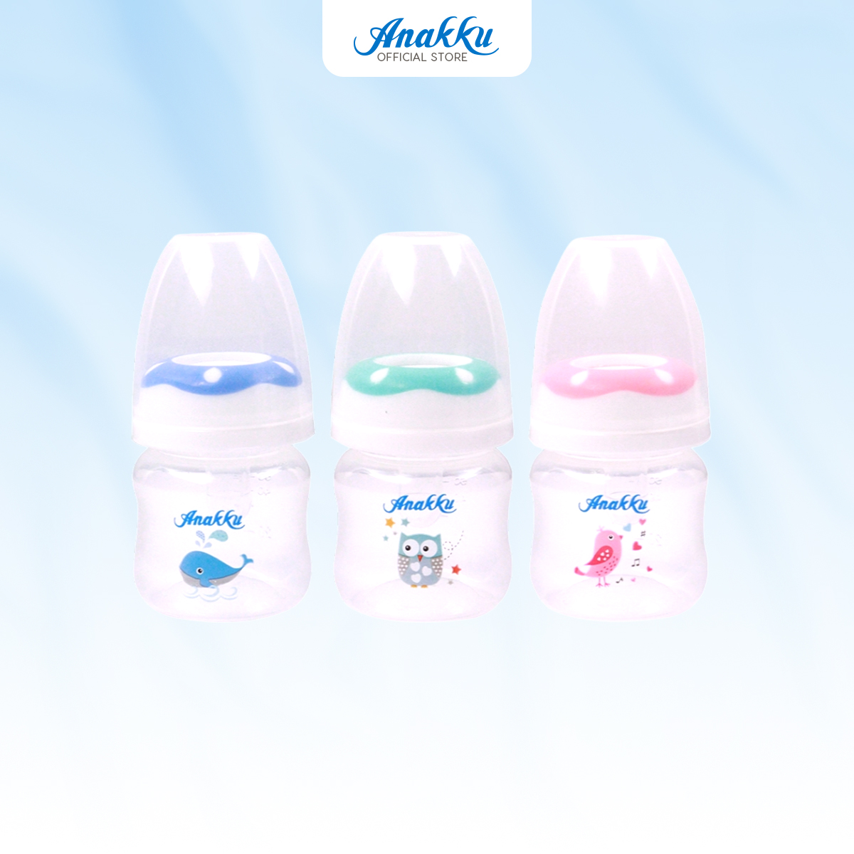 Anakku (2oz/4oz/8oz) Standard Neck Feeding Bottle Botol Susu with ...