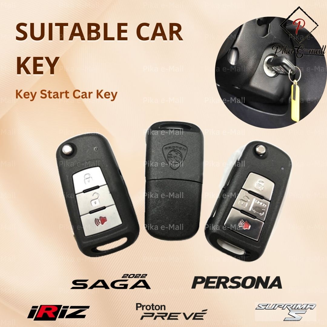 CARBON Proton Key Cover Saga VVT Persona Iriz Preve Suprima S Flip Key ...