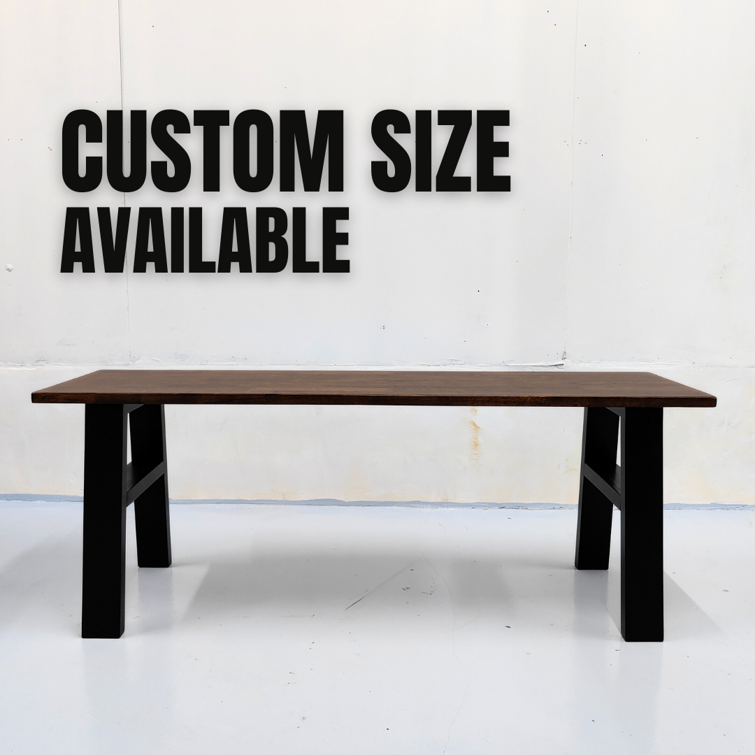 Alpha Bench / Solid Rubberwood Bench / Dining bench / Kerusi Panjang Kayu Solid / Wooden ...
