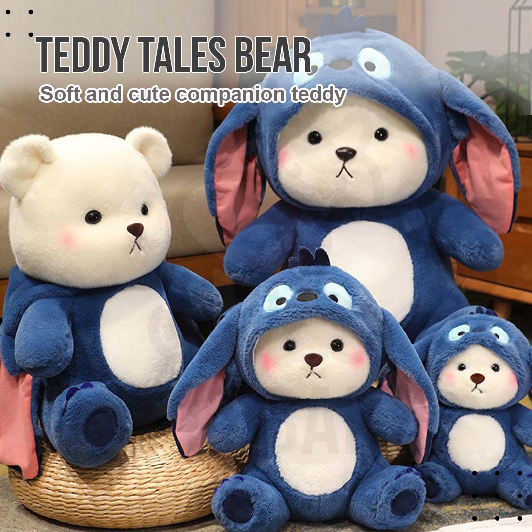 ⭐Moo Baby Stitch Teddy Bear Doll Stitch Blue Stitch Bear Stitch Plushie ...