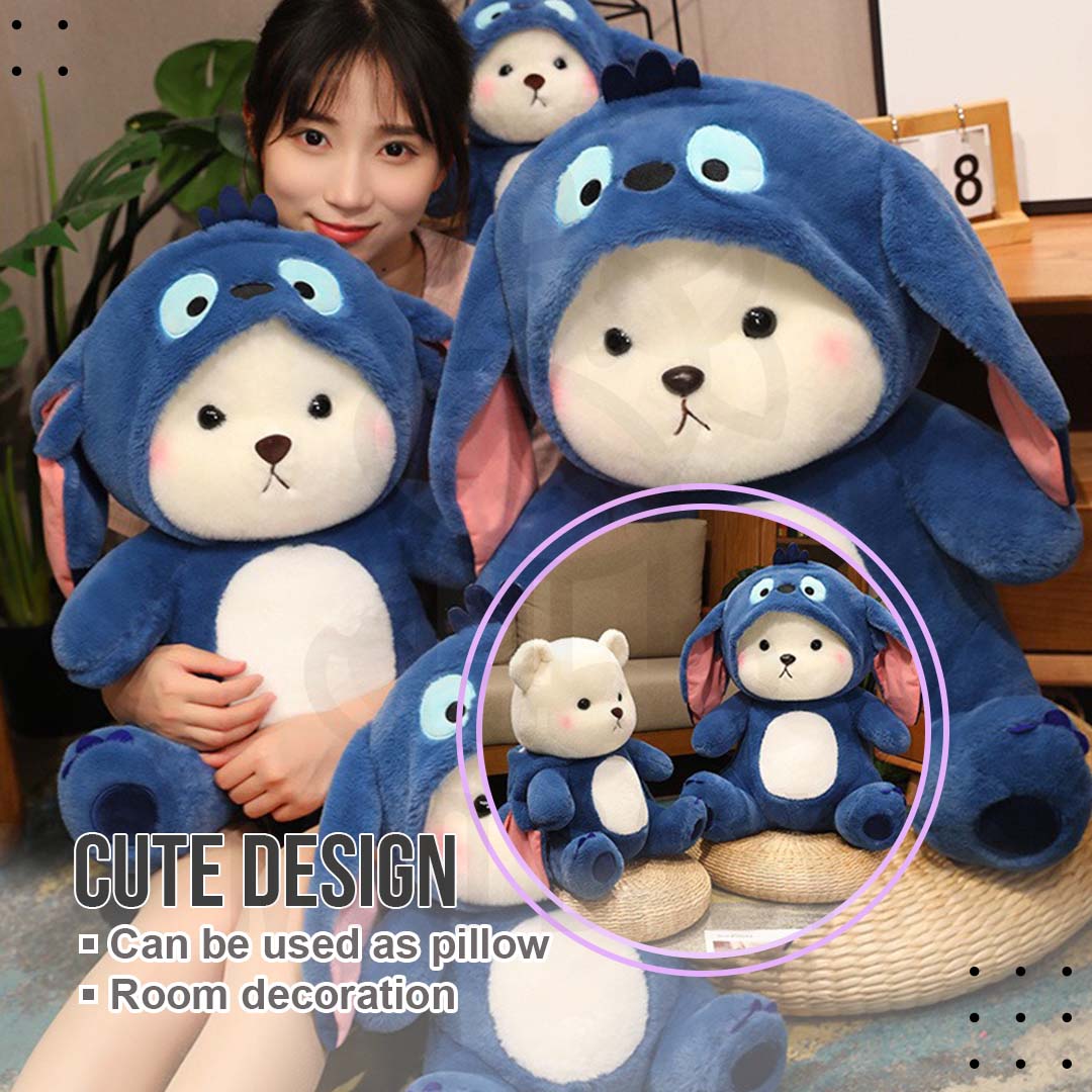 ⭐Moo Baby Stitch Teddy Bear Doll Stitch Blue Stitch Bear Stitch Plushie ...