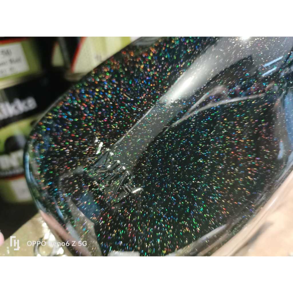 [ AK240064 Holographic Glitter Black ] 2K Motor Paint Kaler Bancuh ...