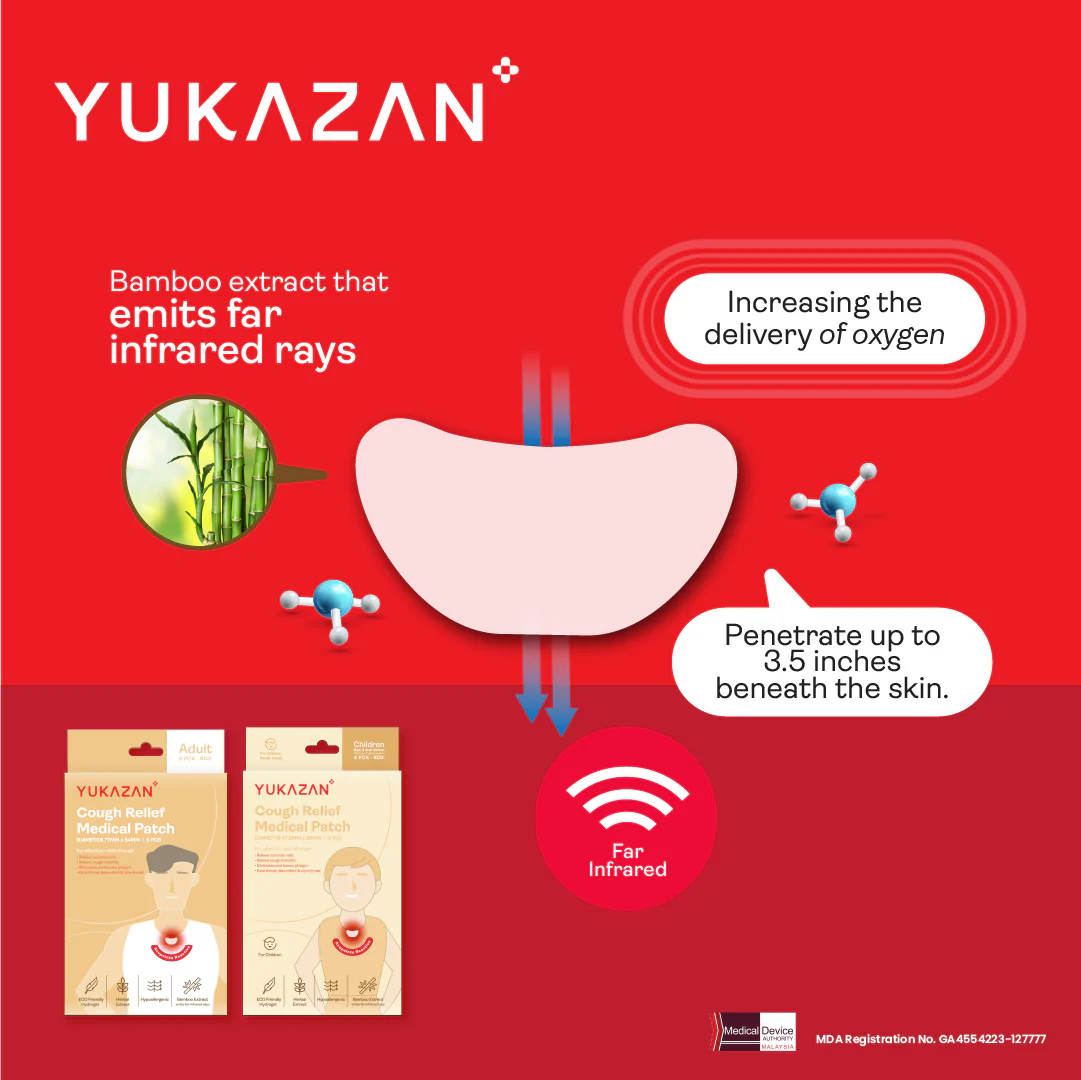 Yukazan Cough Relief Patch / Flu Relief Nose Patch / Fevercare Cool Gel ...